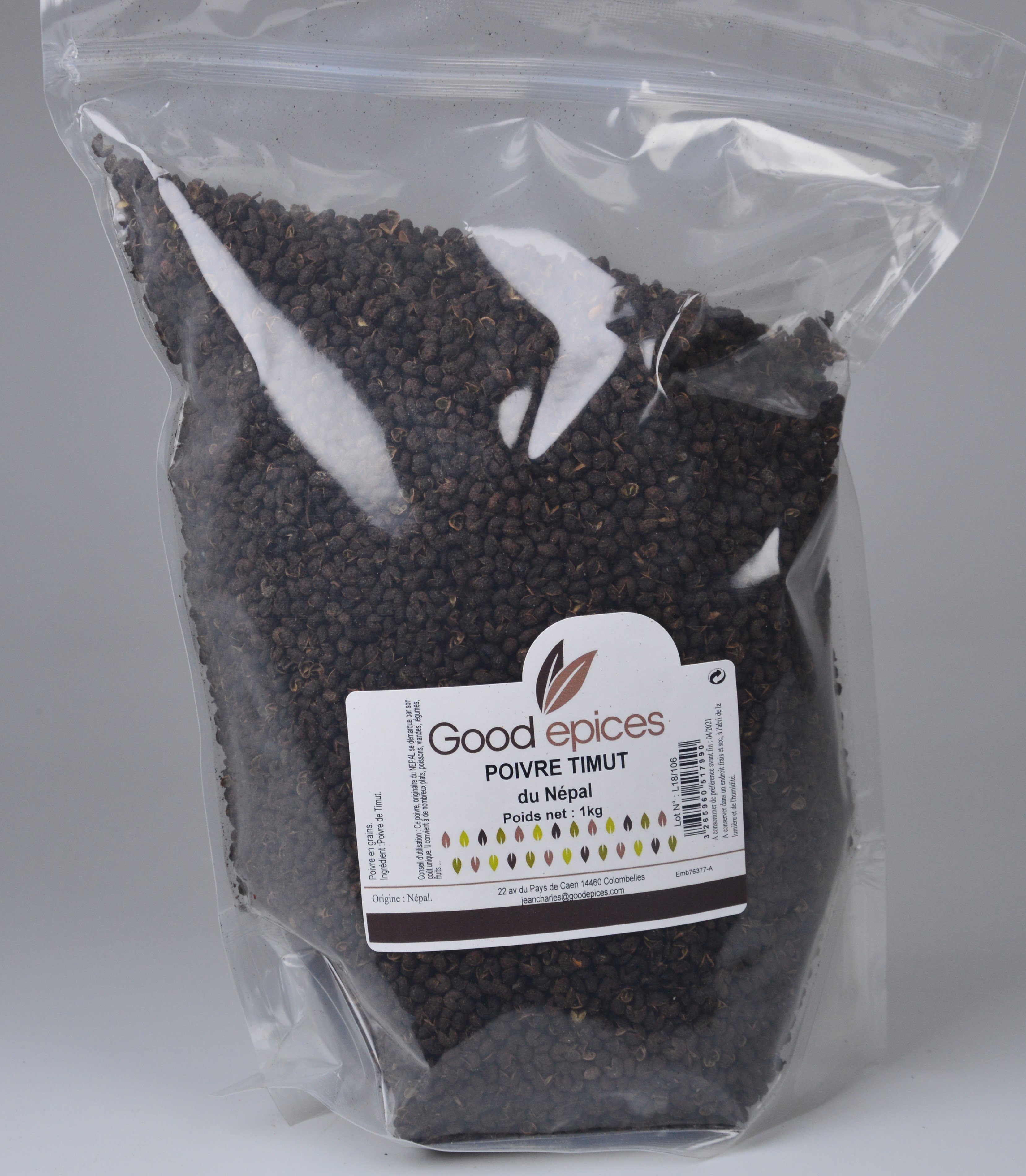 Good épices Poivre Timut 1 kg | Poivres Rares - Good épices