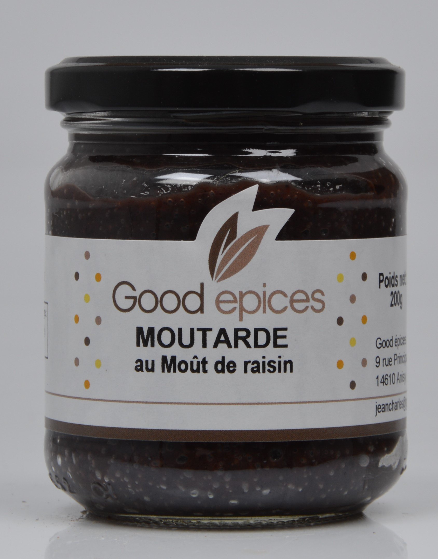 Good épices Moutarde Mout de Raisin 200gr | Moutardes - Good épices